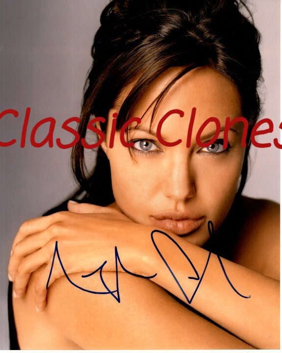 Angelina Jolie Signed Autographed Premium Quality Reprint 8x10 - Etsy