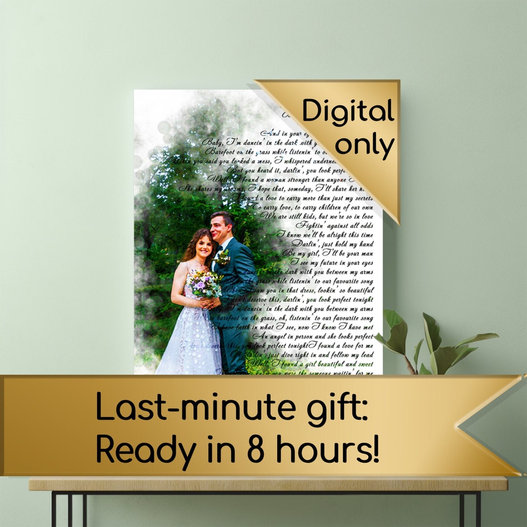 Turn Photo Into Word Cloud Art, Custom Quote Print for Girlfriend ...