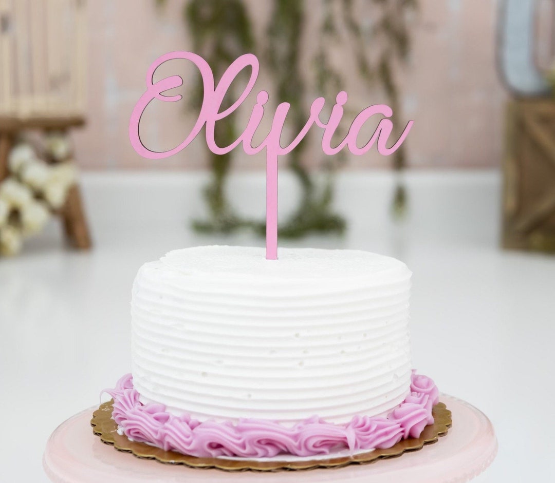 Name Cake Topper Custom Name Wood Cake Topper Custom Topper Cake Topper ...