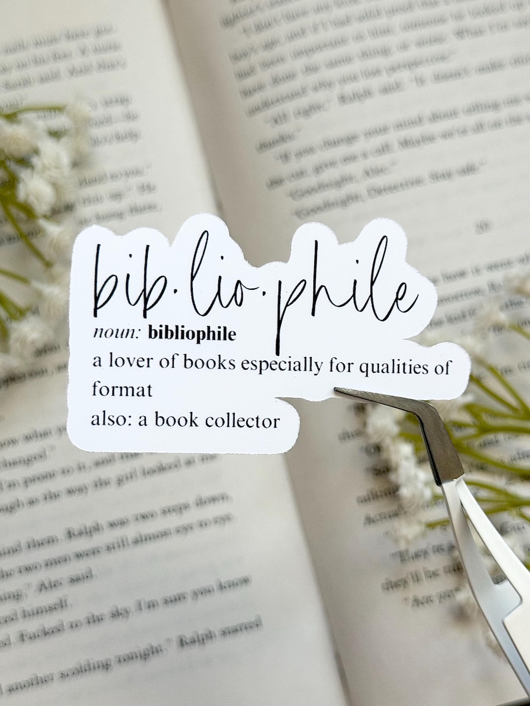 Bibliophile Definition Sticker Vinyl Kindle iPad Laptop Waterbottle Book Lover - Etsy
