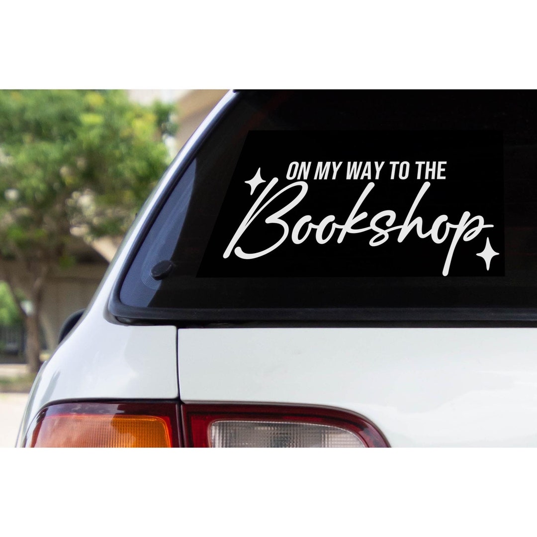 Bookshop Car Vinyl Decal Window Decal Bookish - Etsy