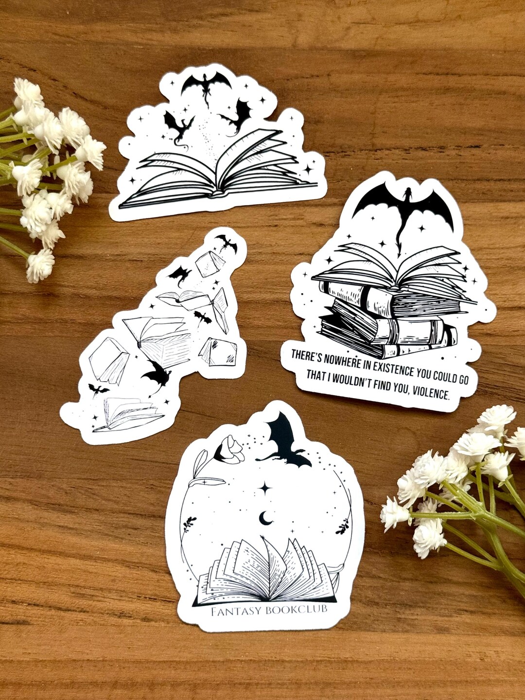 Fourth Wing Inspired Sticker Pack Vinyl Kindle iPad Laptop Waterbottle Iron Flame Onyx Storm ...