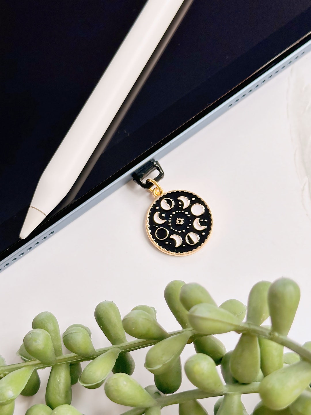 Moon Phases Dust Plug Charm USB-C / Type C Iphone/lightning Port Switch ...