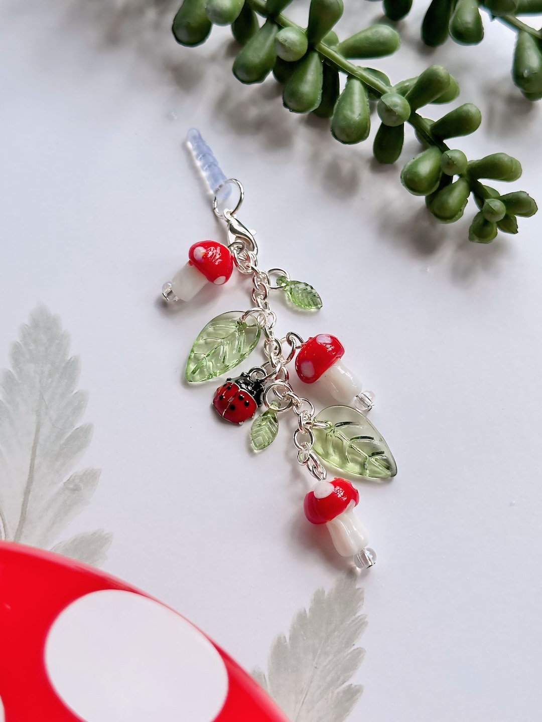 Mushroom Garland Auxiliary Charm: Nintendo Switch, Steam Deck Dust Plug ...