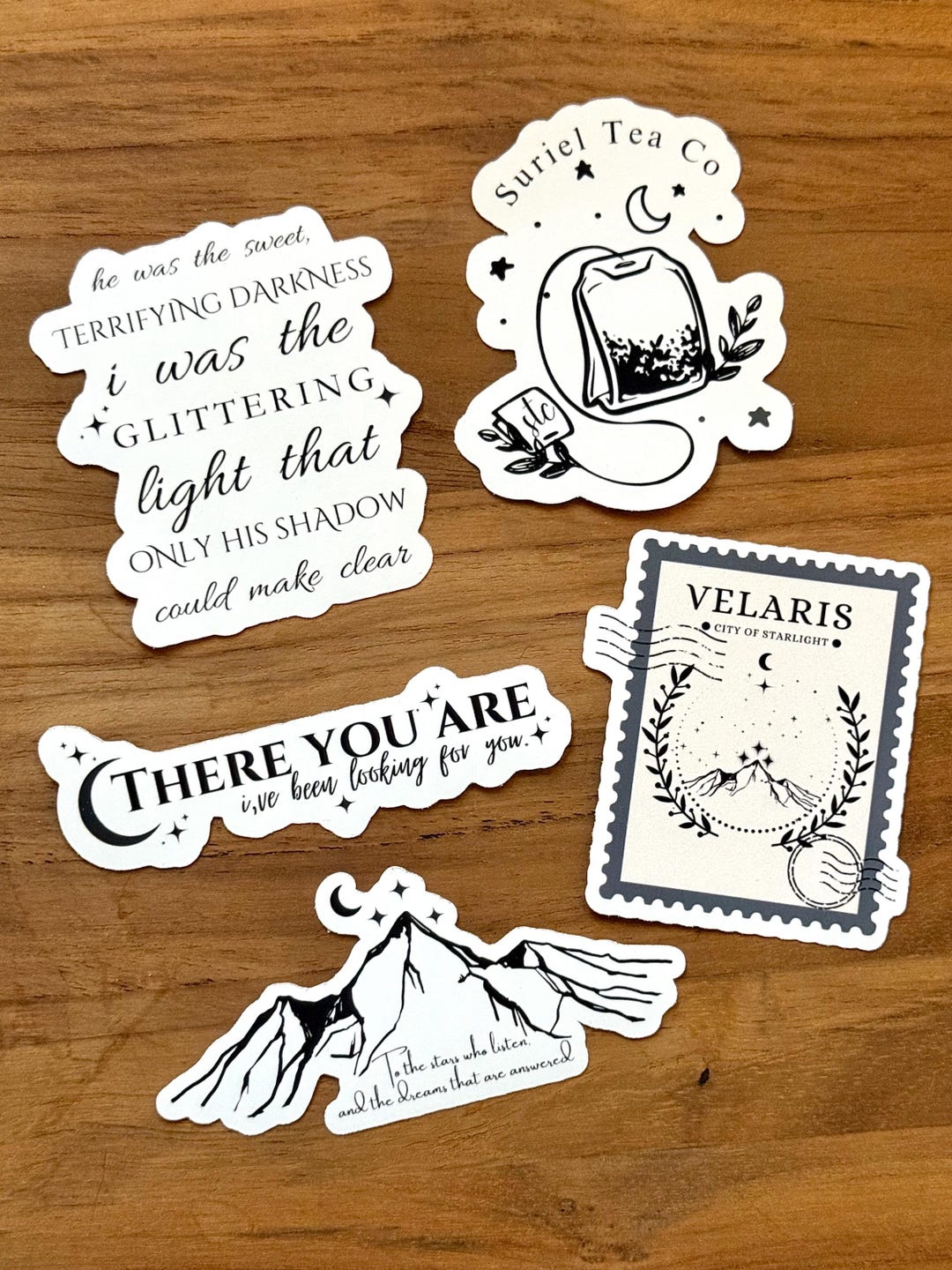 ACOTAR Inspired Sticker Pack | 5 Stickers | Velaris | Kindle | Bookish ...