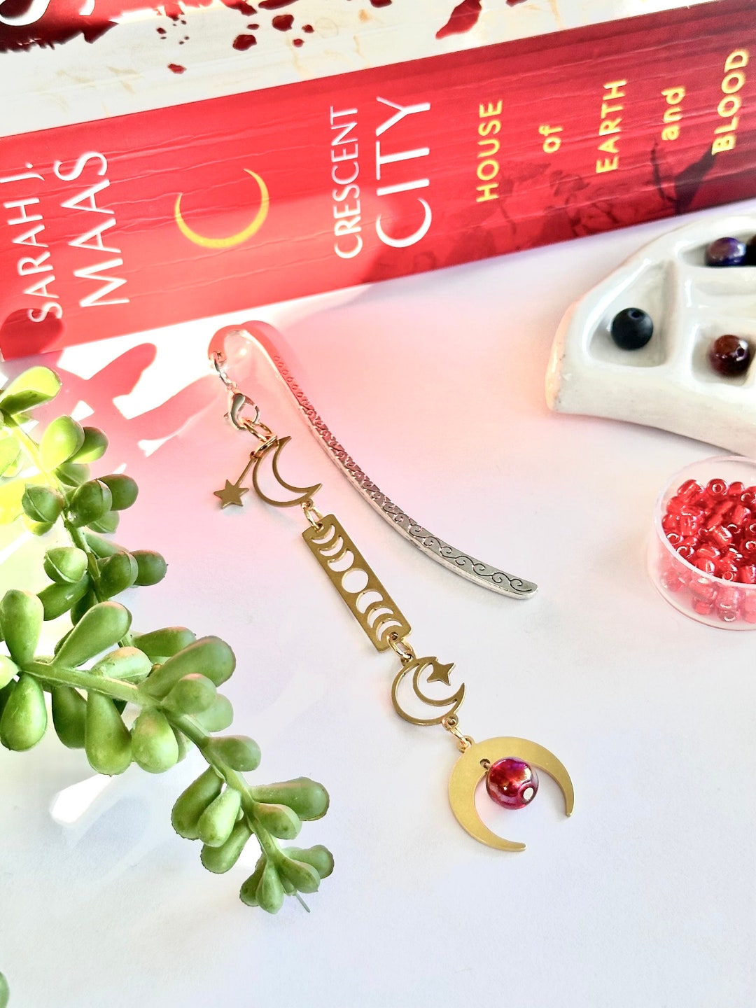 Crescent City & ACOTAR Inspired Bookmarks and Charms - Etsy