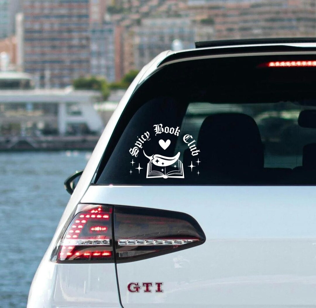 Spicy Book Club Decal | Window Decal | Bookish | Car | Vinyl - Etsy