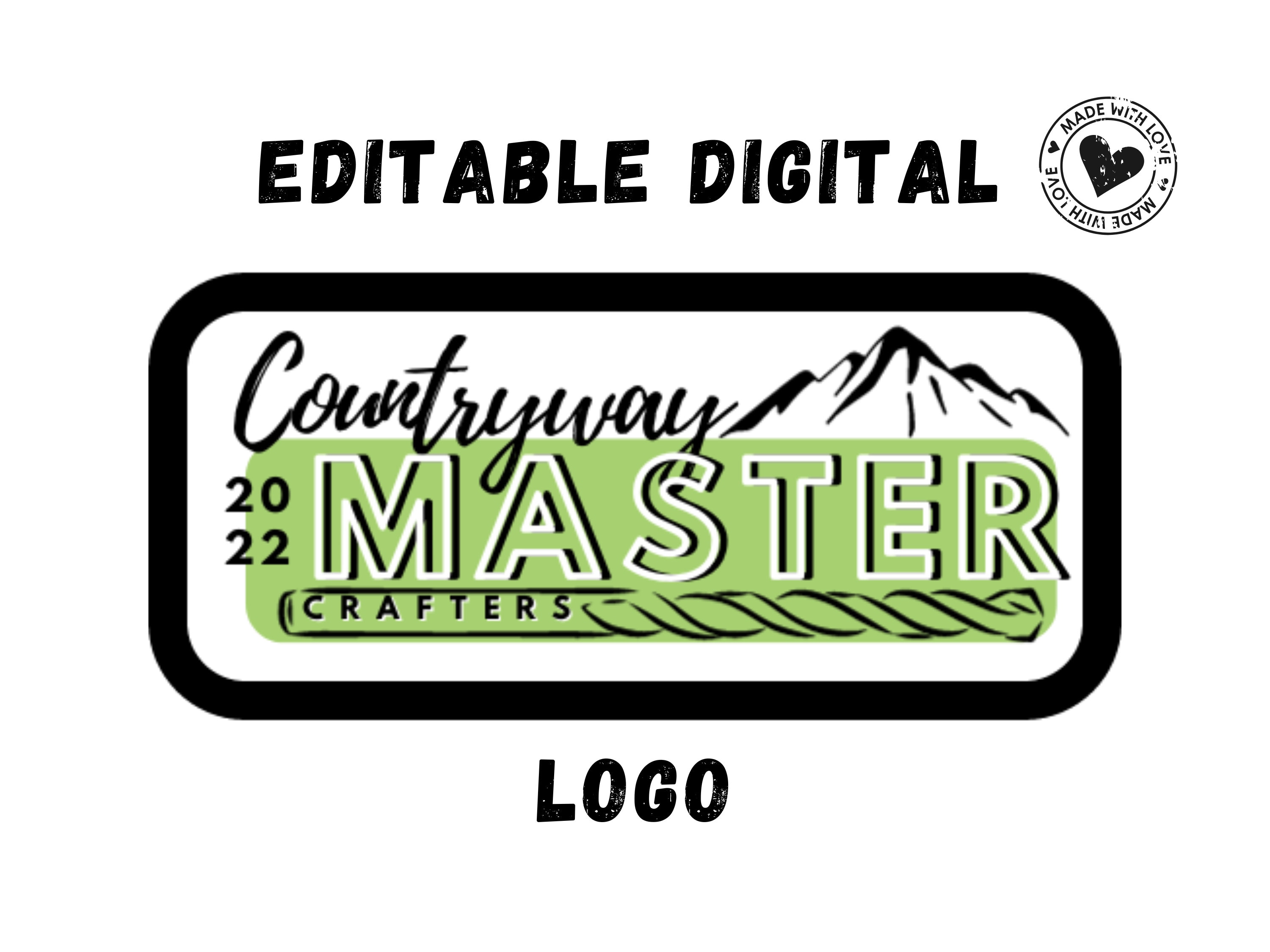 Master Crafter Logo! Editable Logo for Woodworker. Edit and Make Your ...