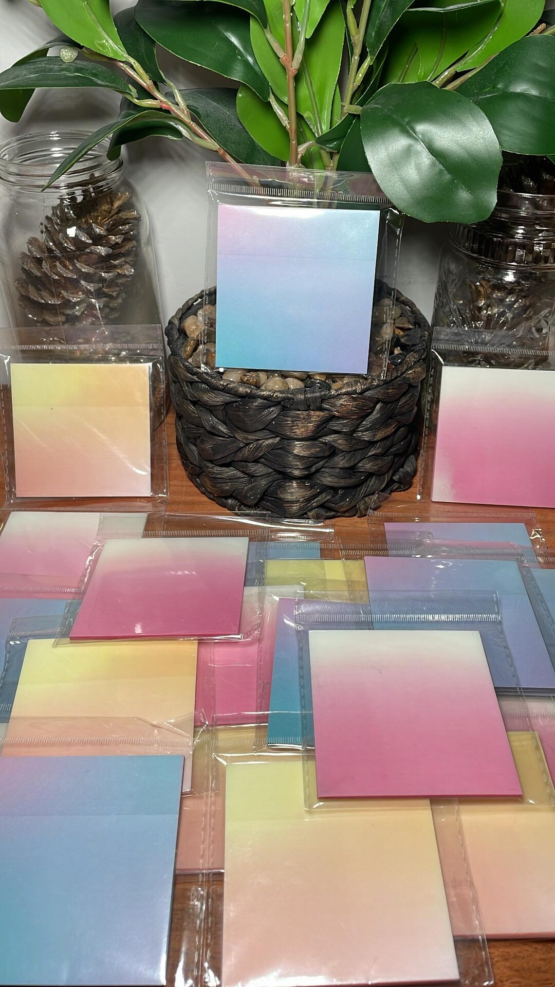 3pc Tye Dye Transparent Post-its | Stationery | Supplies | Office ...