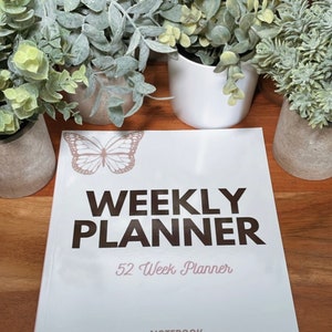 52 Week Weekly Planner | Singlechronicles7 | Suppliedbyali - Etsy