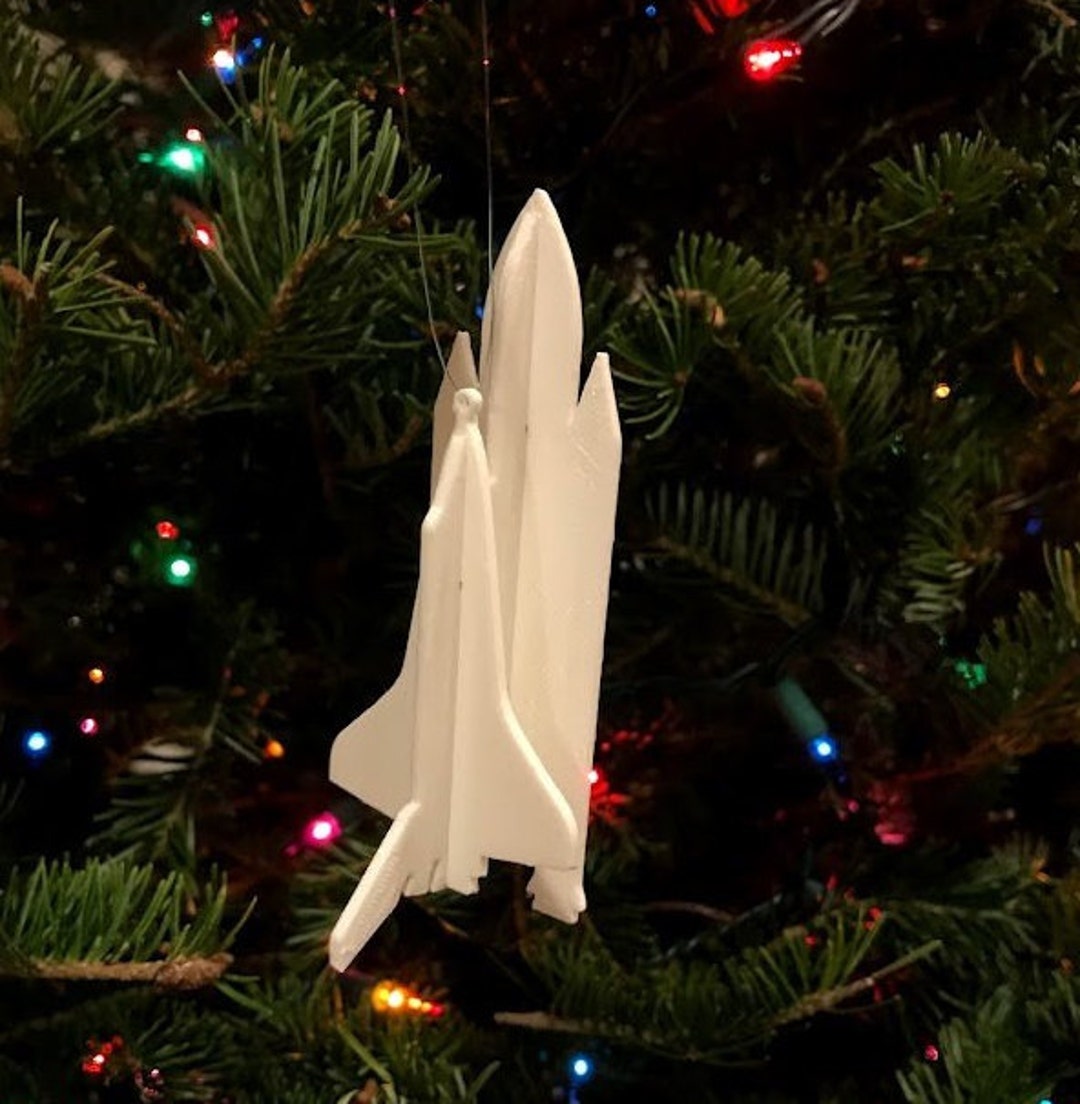 Space Shuttle Christmas Hanging Model Kit Card NASA Holliday Decoration ...