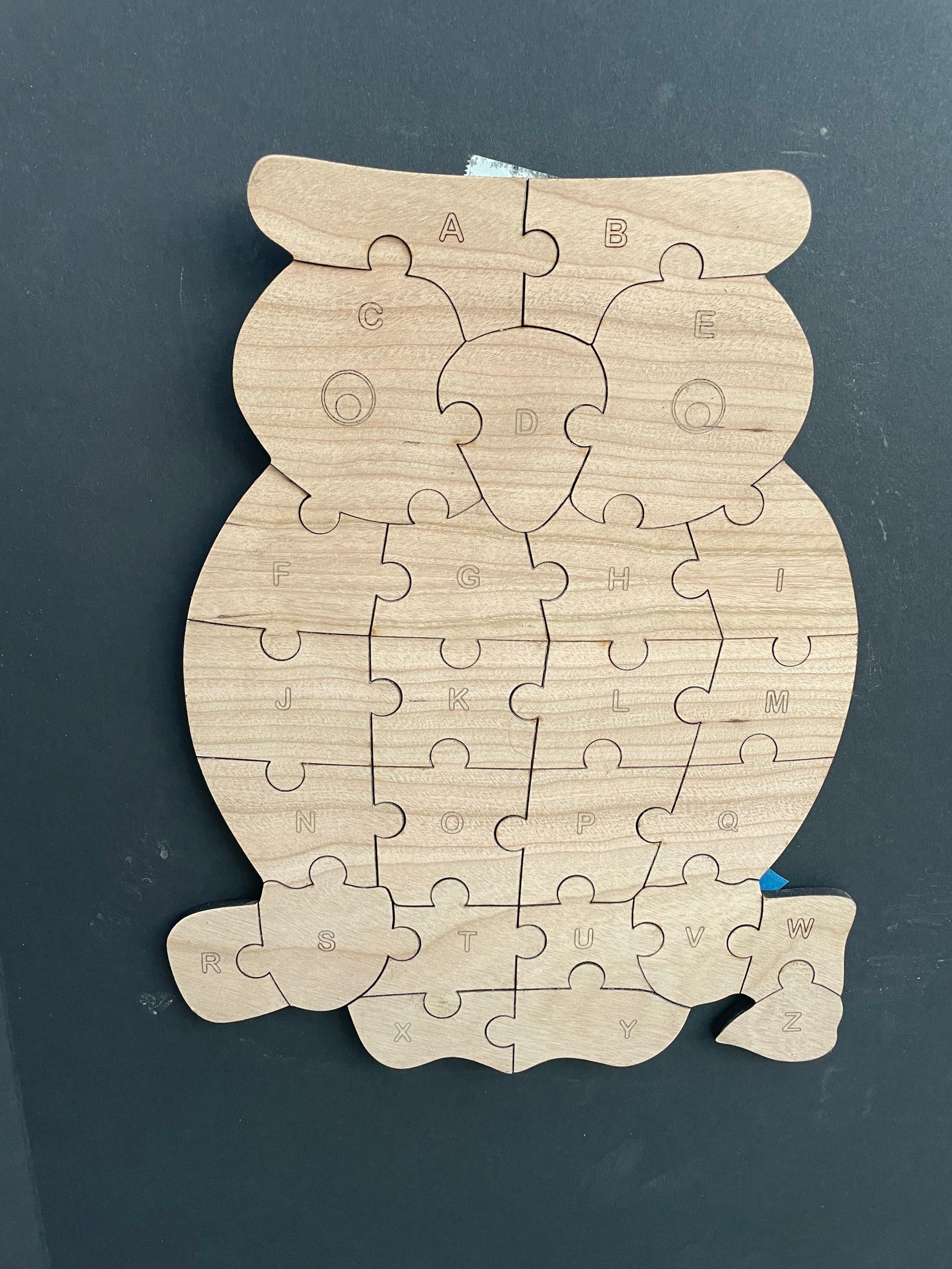 Animal ABC Puzzles - Dinosaur, Elephant, Owl, and Chicken - Etsy