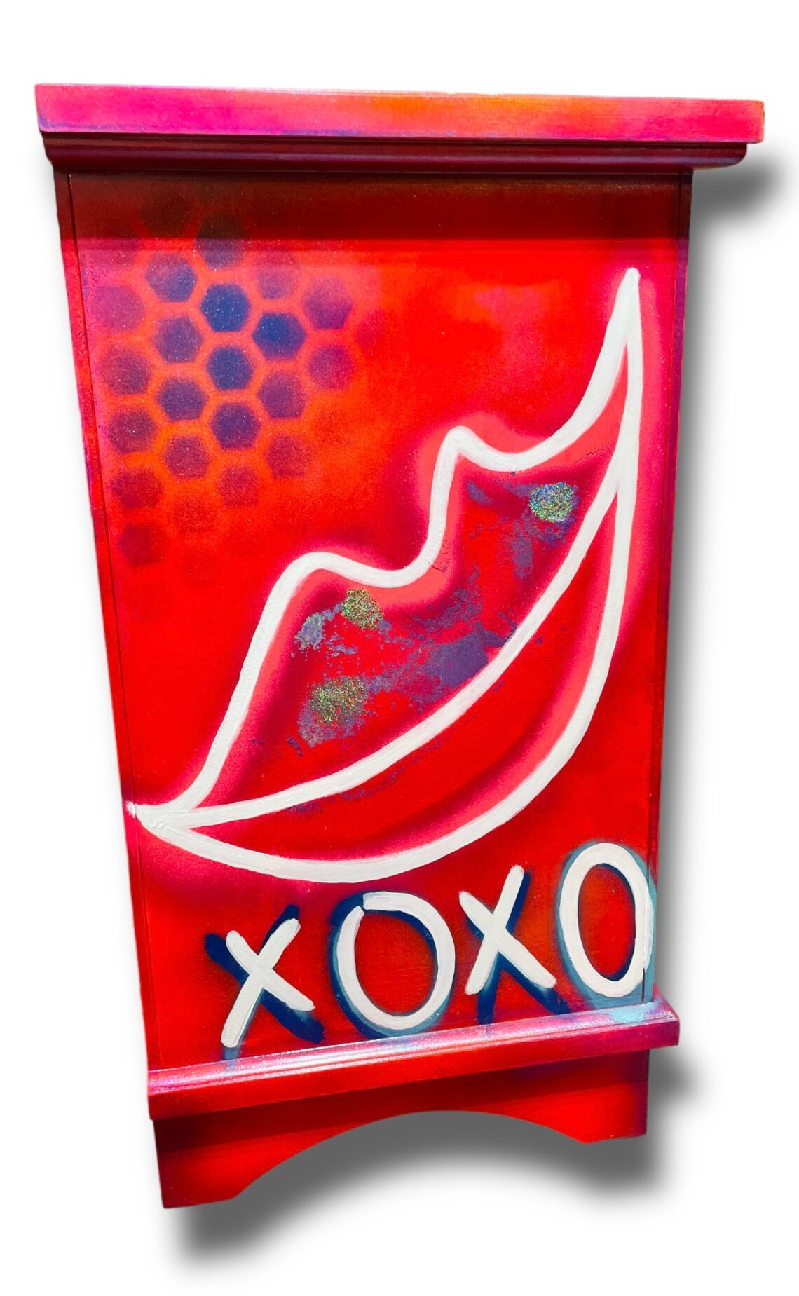 Orange and Pink Neon Light Dresser - Etsy