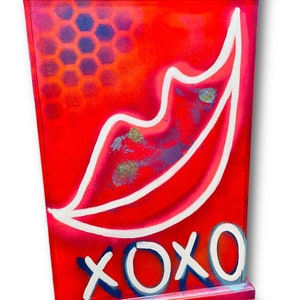 Orange and Pink Neon Light Dresser - Etsy