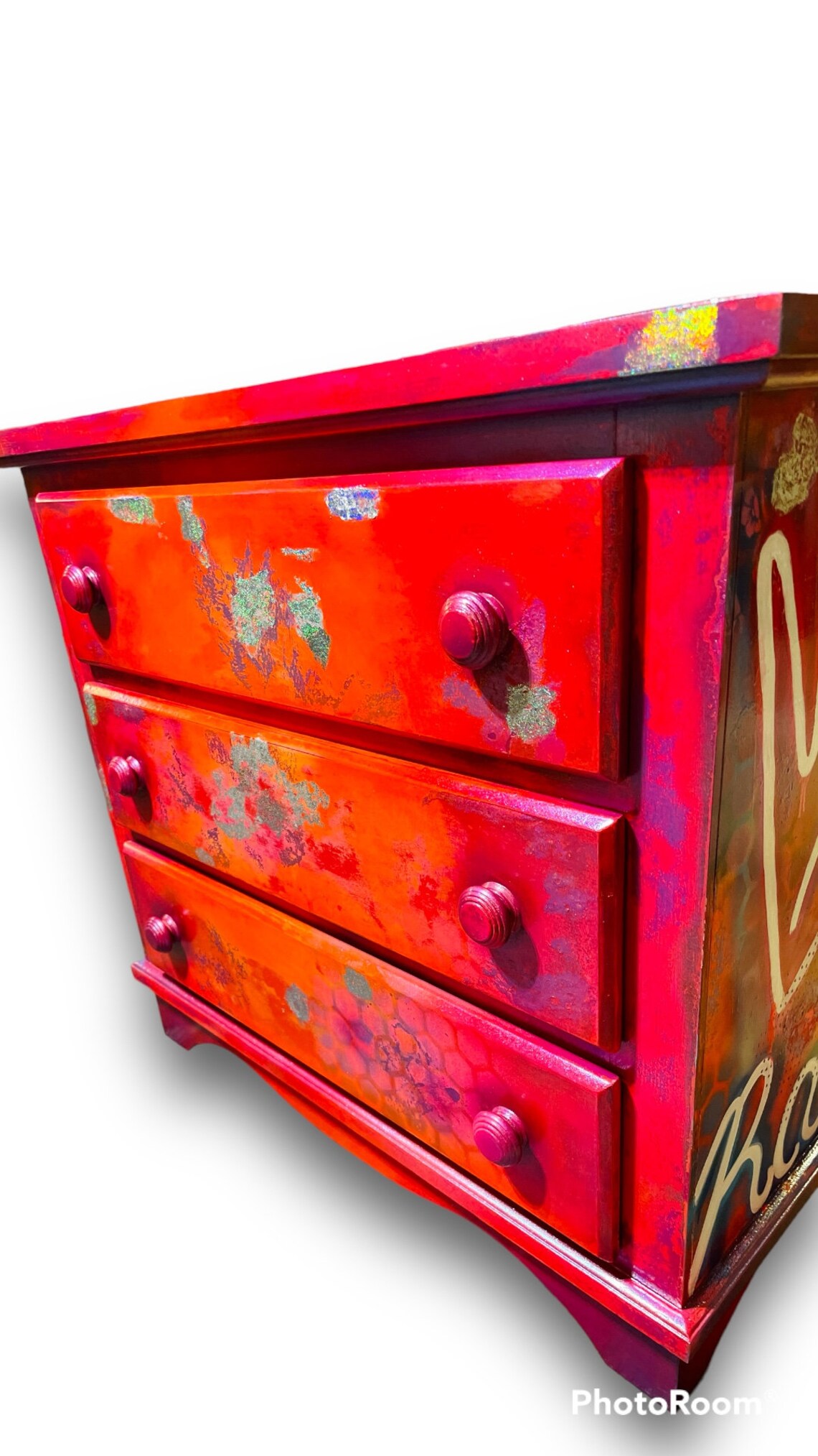 Orange and Pink Neon Light Dresser - Etsy