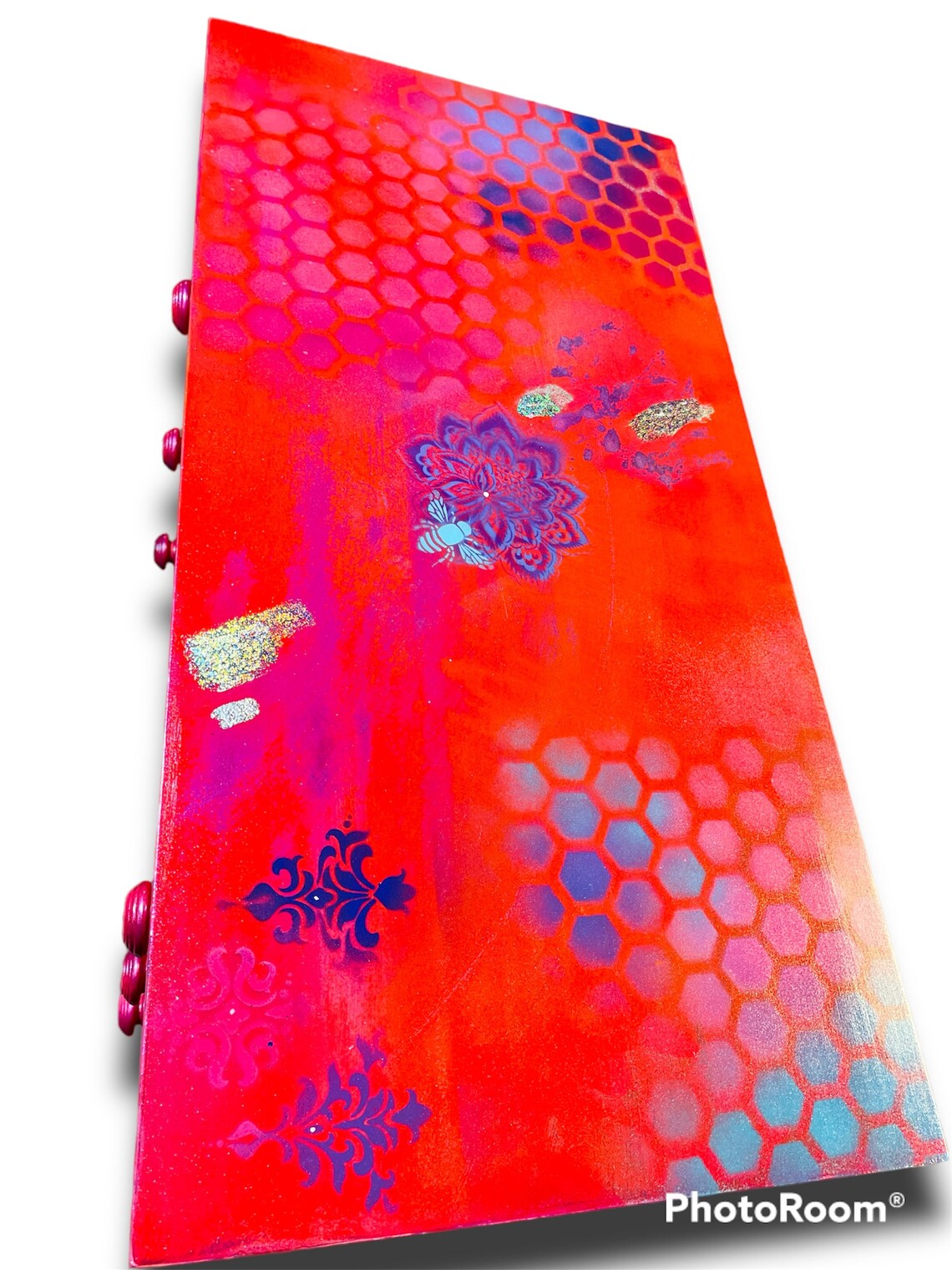 Orange and Pink Neon Light Dresser - Etsy