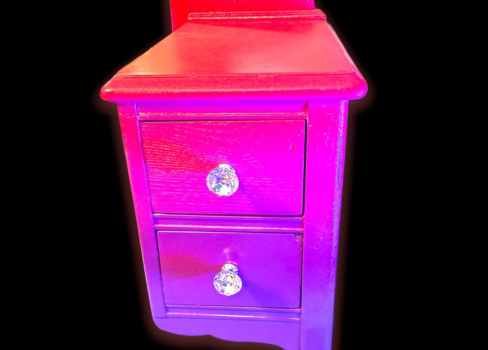 Custom Antique Neon Rainbow Vanity - Etsy
