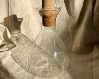 Vintage Pyrex 1 Quart Glass Cork Decanter MCM Pyrex - Etsy
