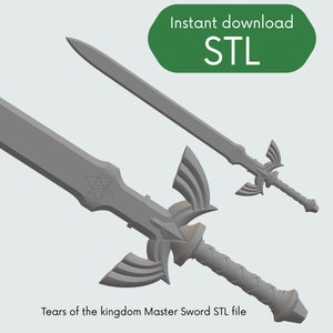 TOTK Master Sword STL Model - Etsy