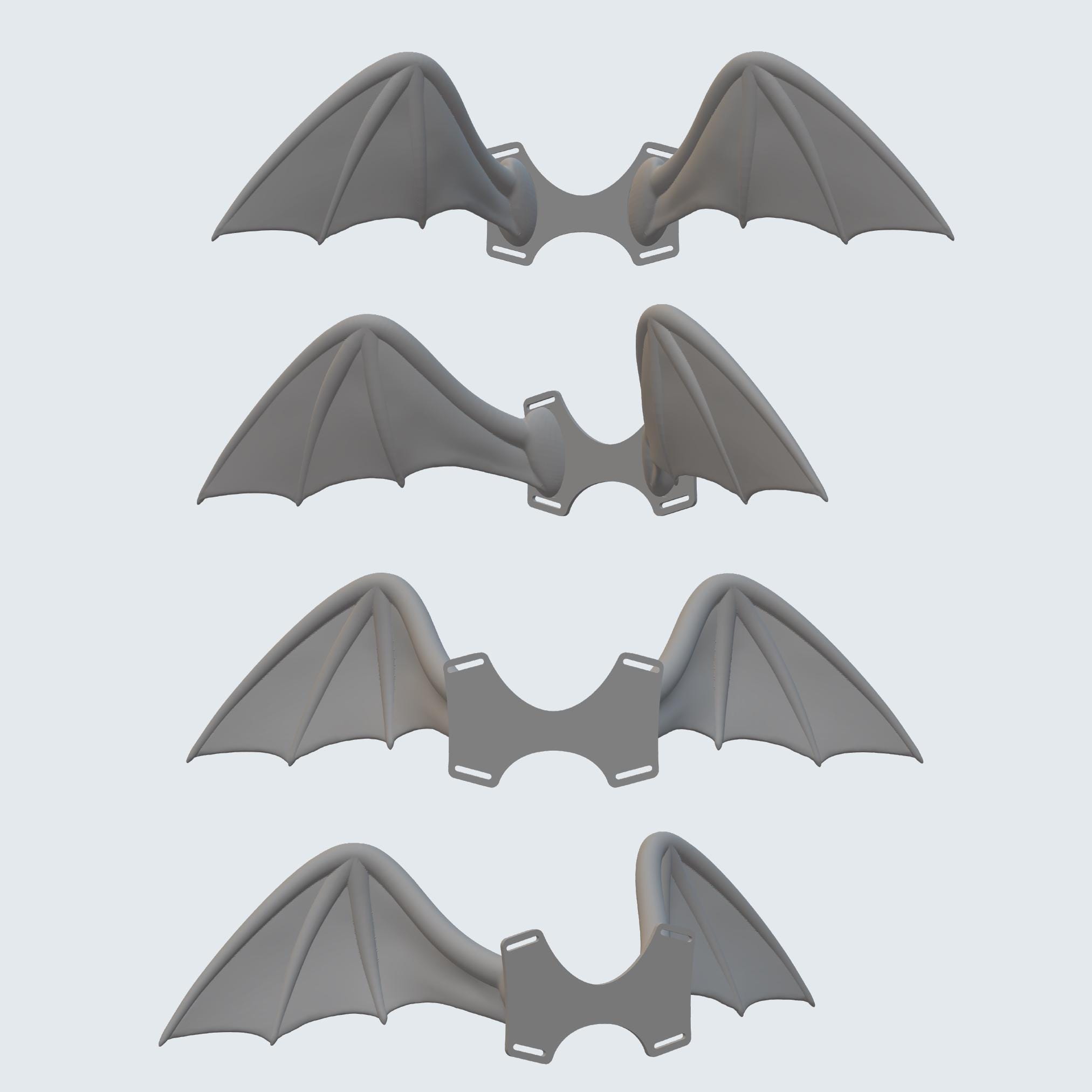 Moogle Bat Wing and Harness STL File - Etsy