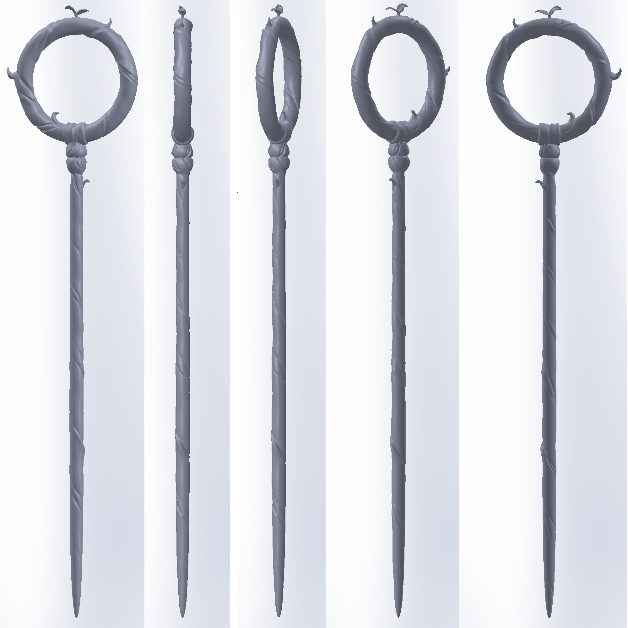 Marcille Magic Staff Cosplay 3D Model - Etsy