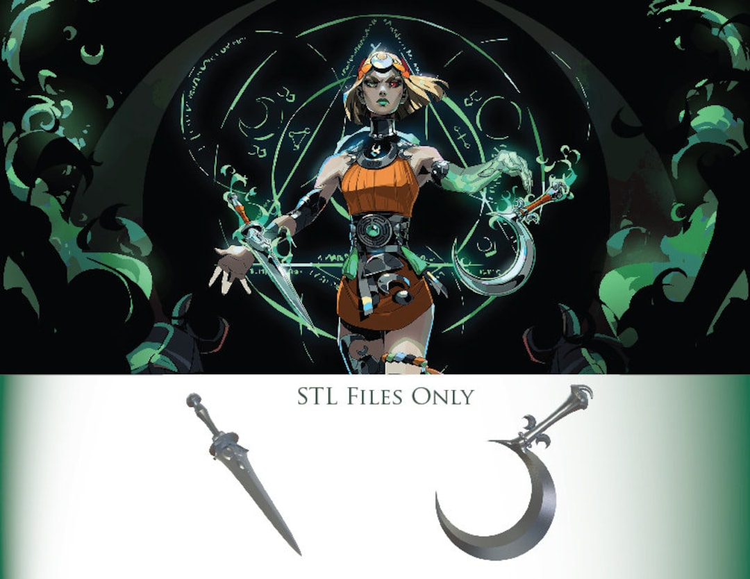 Hades 2 Melinoe Weapons Stl 3d Print Files for Cosplay - Etsy