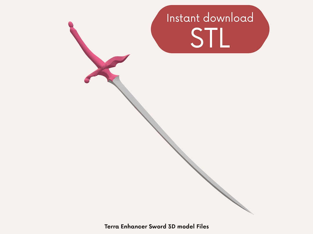 Terra Enhancer Sword STL Cosplay Model - Etsy