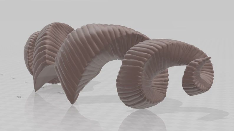 Fearne Calloway Antlers 3D Model Cosplay Spiral Horns - Etsy UK