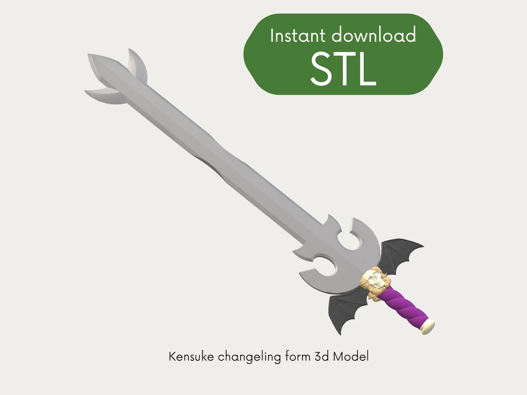 Kensuke Changeling Sword - Laios STL Files - Etsy