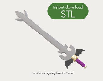 STL Files - Kensuke Laios Sword & Sheath - Etsy UK