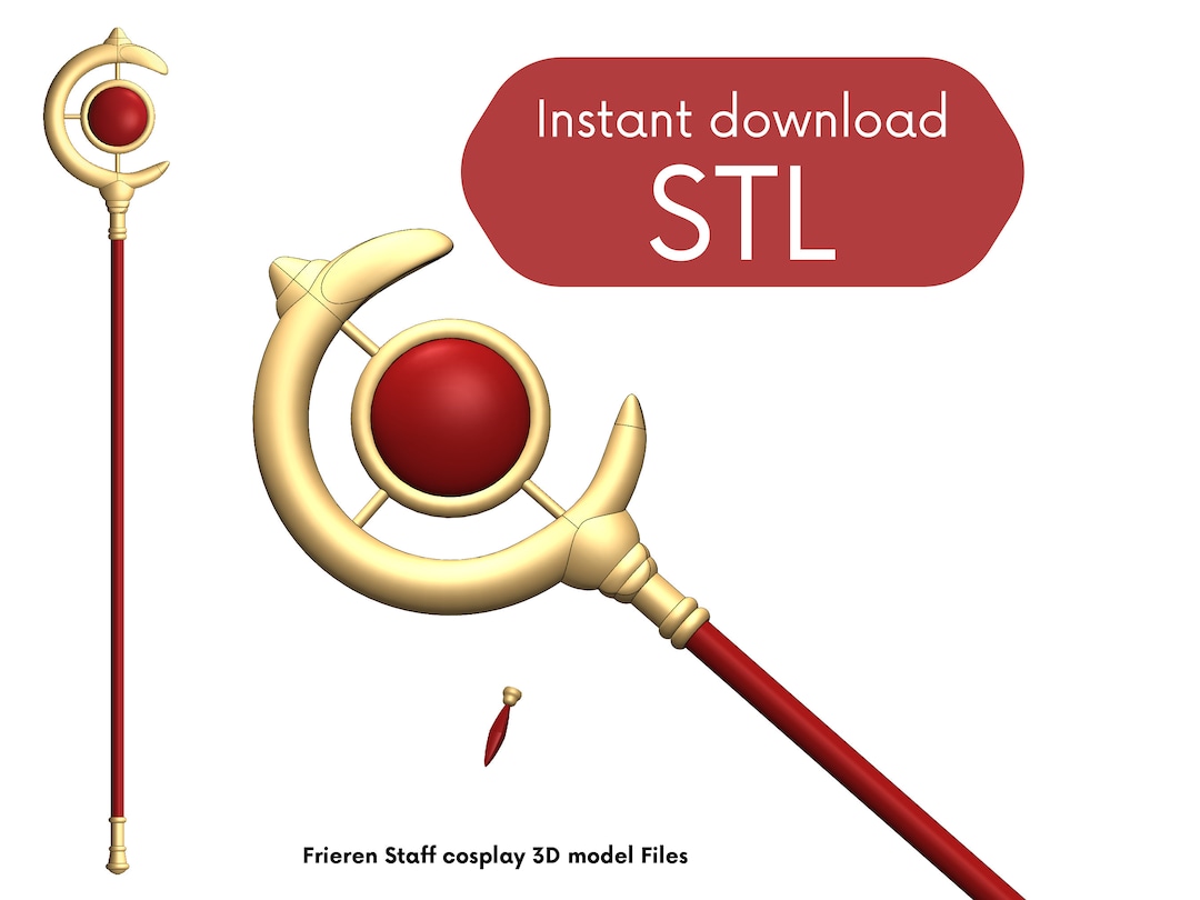 Frieren Beyond the Journeys End Staff STL Cosplay File - Etsy