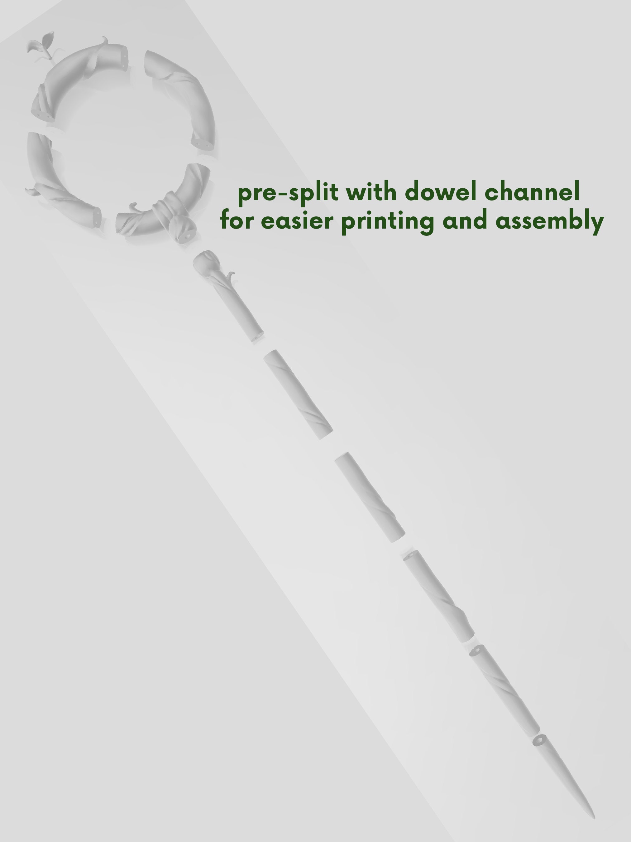 Marcille Magic Staff Cosplay 3D Model - Etsy