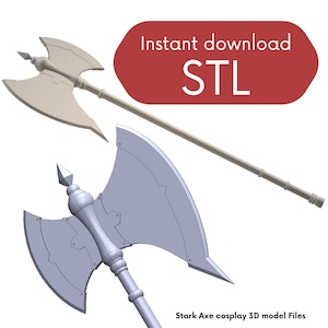 Beyond the Journeys End Stark Axe STL 3d Model - Etsy