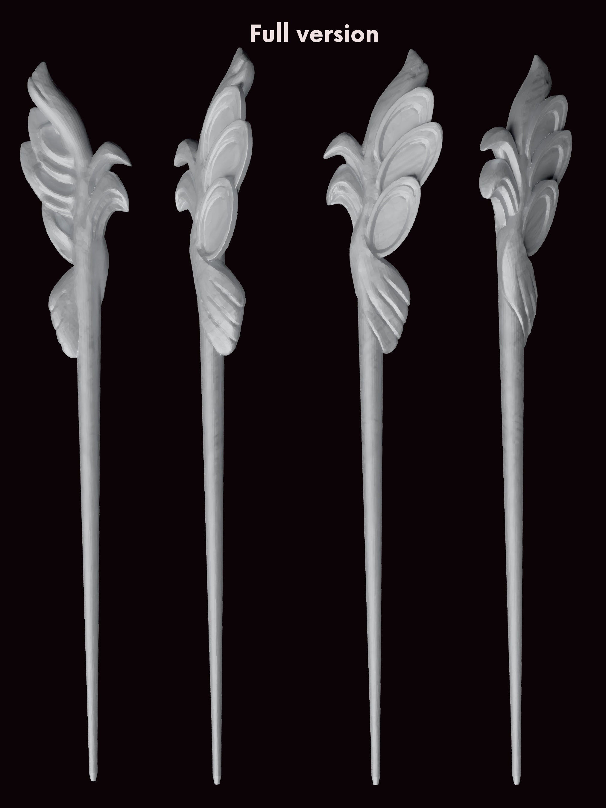 Jinshi Mao Mao Hairpin STL Model - Etsy