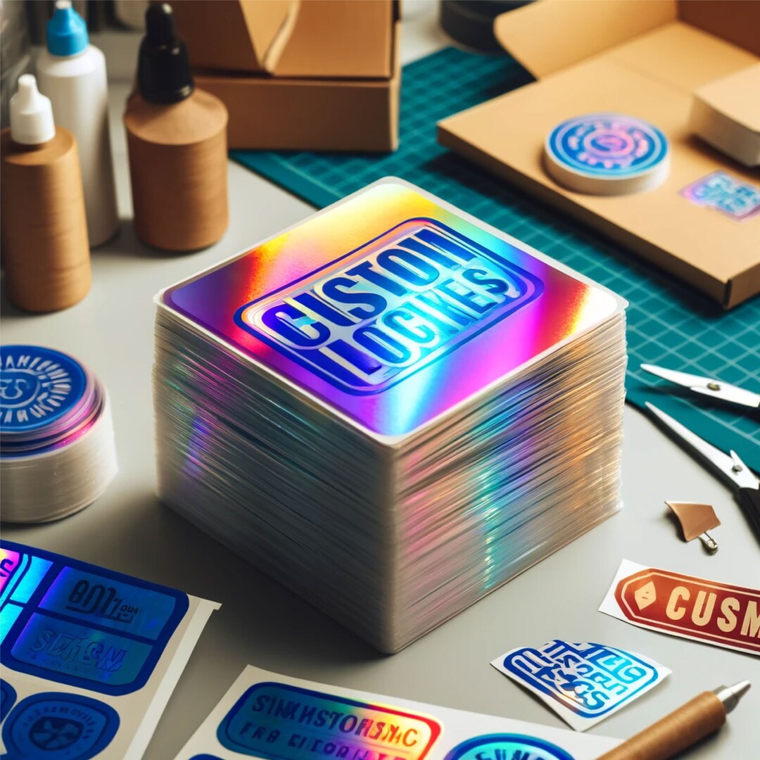 Custom Holographic Stickers | Bulk Die Cut Logo Decals | Wholesale ...