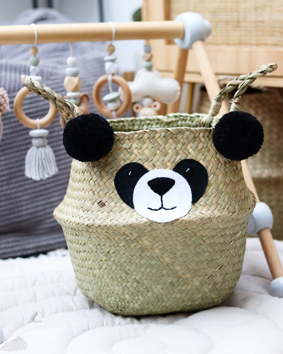Pandora the Panda Storage Basket - Etsy