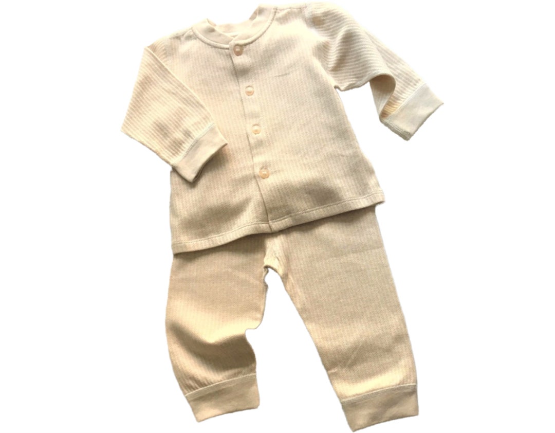 Organic Cotton Gender Neutral Baby Outfit Set / Matching Long Sleeved ...