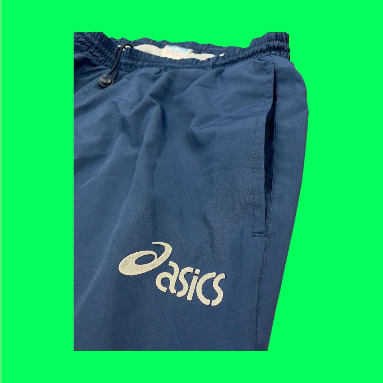 ASICS Team 90's Vintage Convertible Pants shorts Track Bottoms, Navy ...