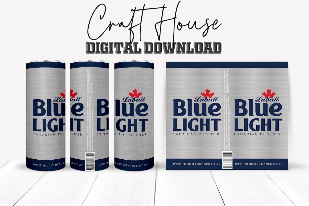 Labatt Blue Light Beer Can Tumbler Sublimation Design (digital Download ...
