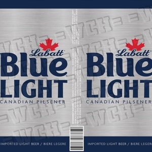 Canadian Blue Light Beer Can Sublimation Design Bundle, 20oz 30oz ...