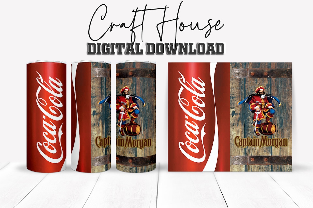 Spiced Rum & Cola Custom Design, 20oz/30oz Skinny Straight, Template ...