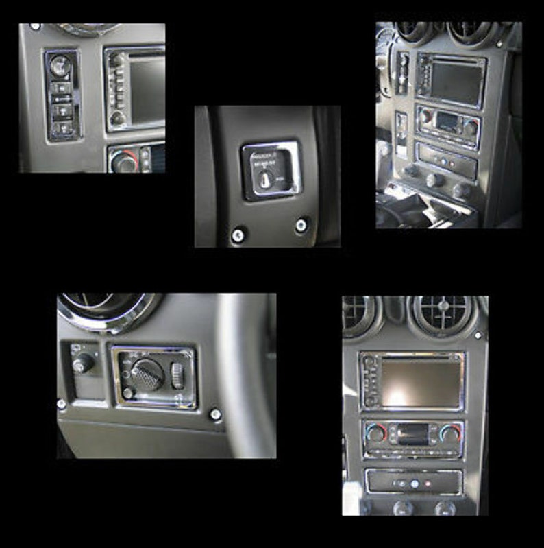 Hummer H2 SUV & SUT Chrome Billet 6 Piece Dash Trim - Etsy