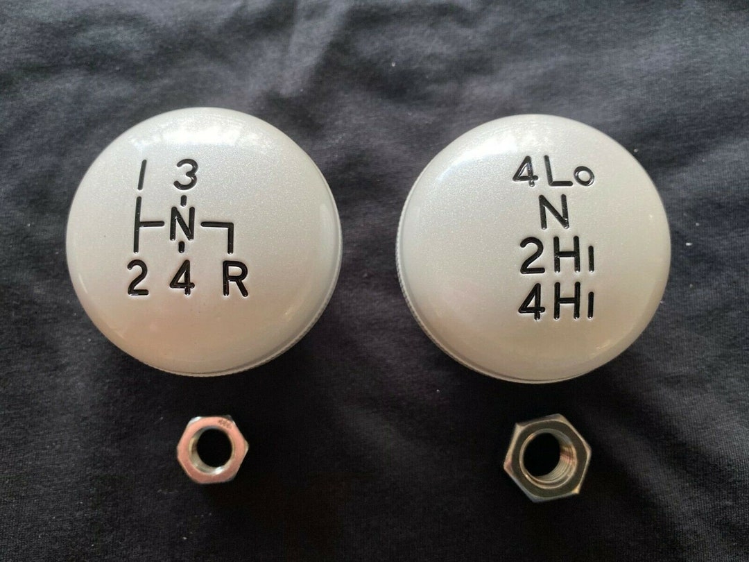 SM465 NP205 Pearl White Billet Aluminum T-case & Transmission Shift ...