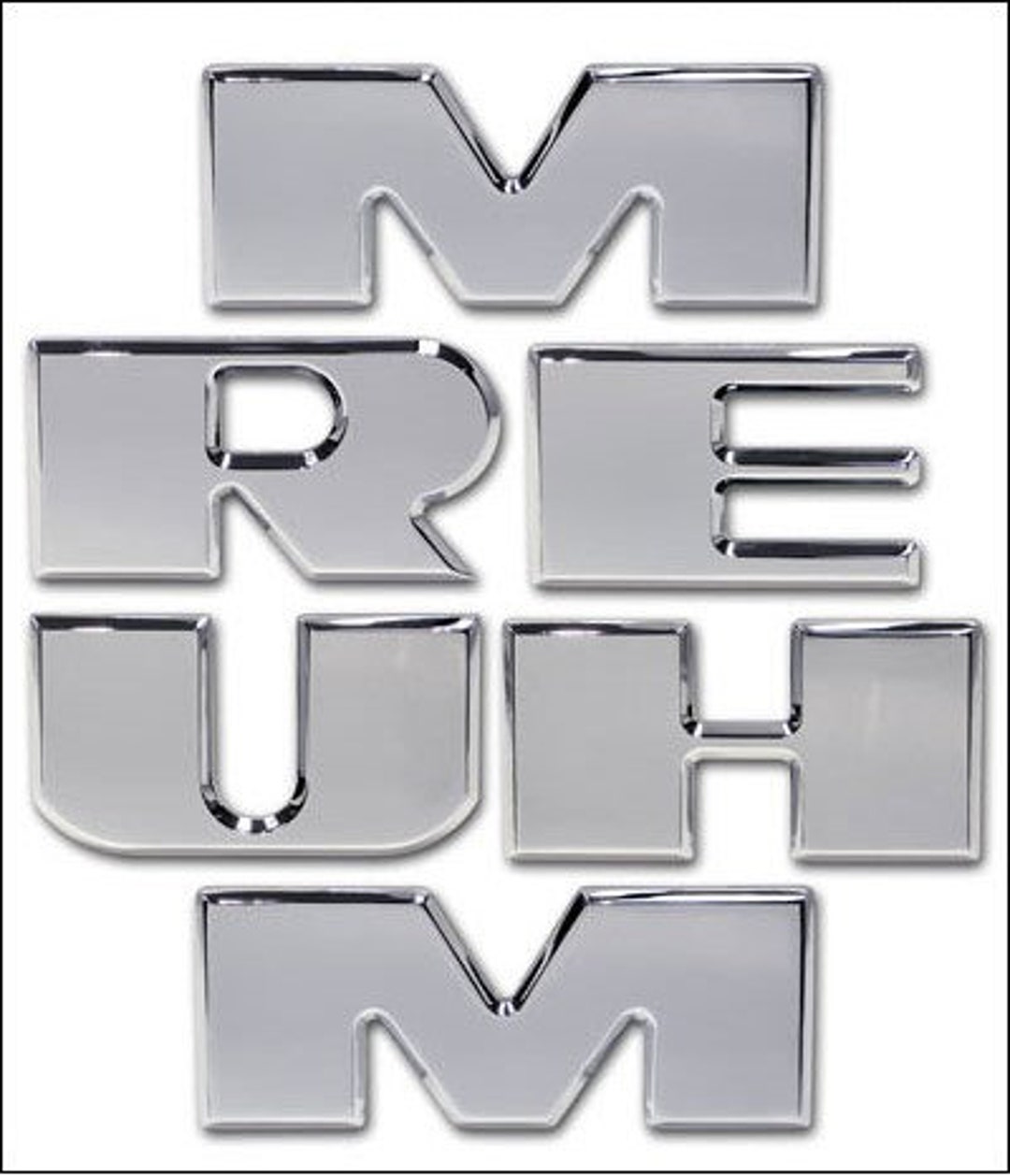 Hummer H2 Smooth Chrome Billet 5/16 Thick Rear Bumper Letter Set - Etsy