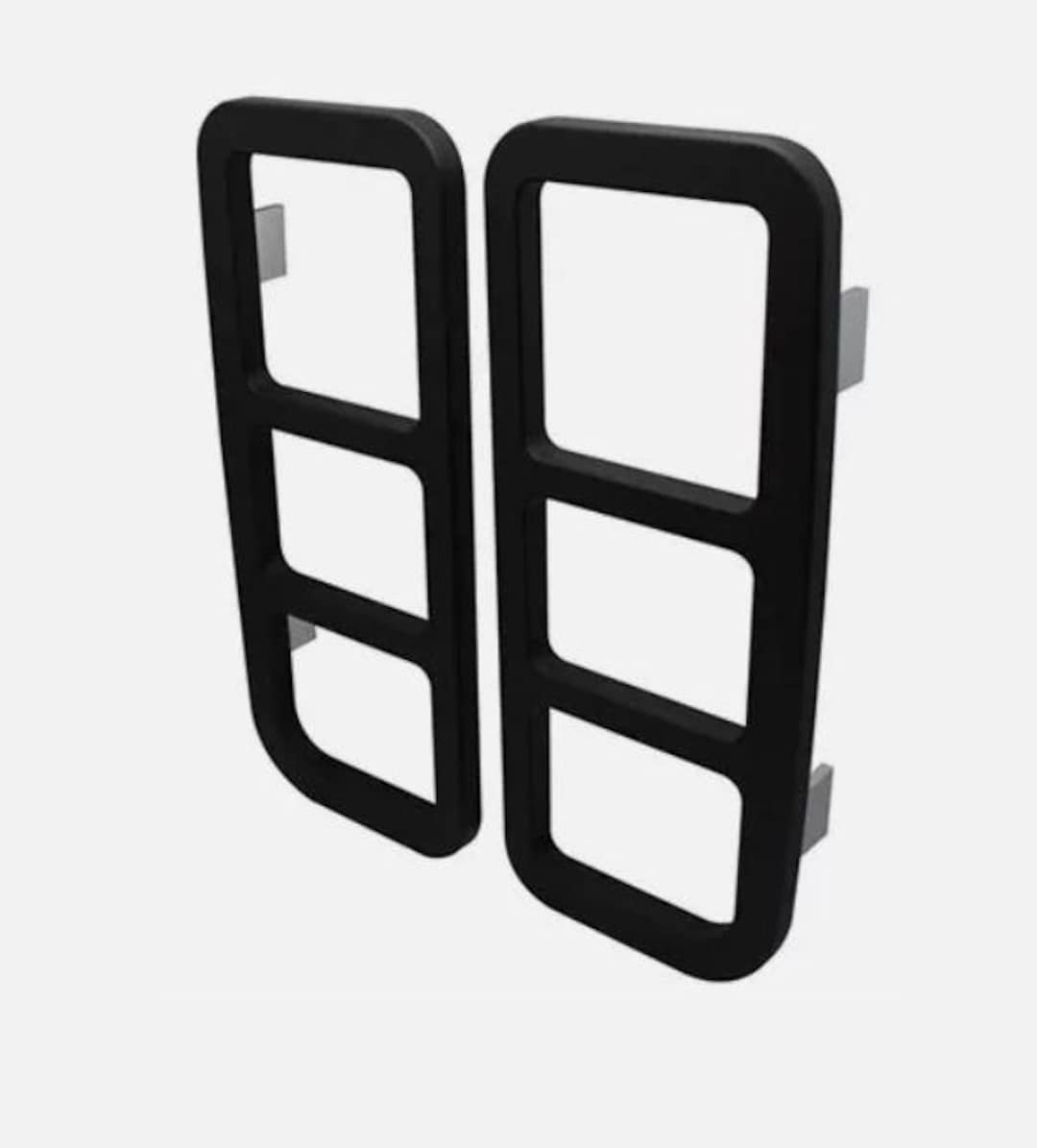 Hummer H2 SUV Black Powder Coated Billet Taillight Guards - Etsy