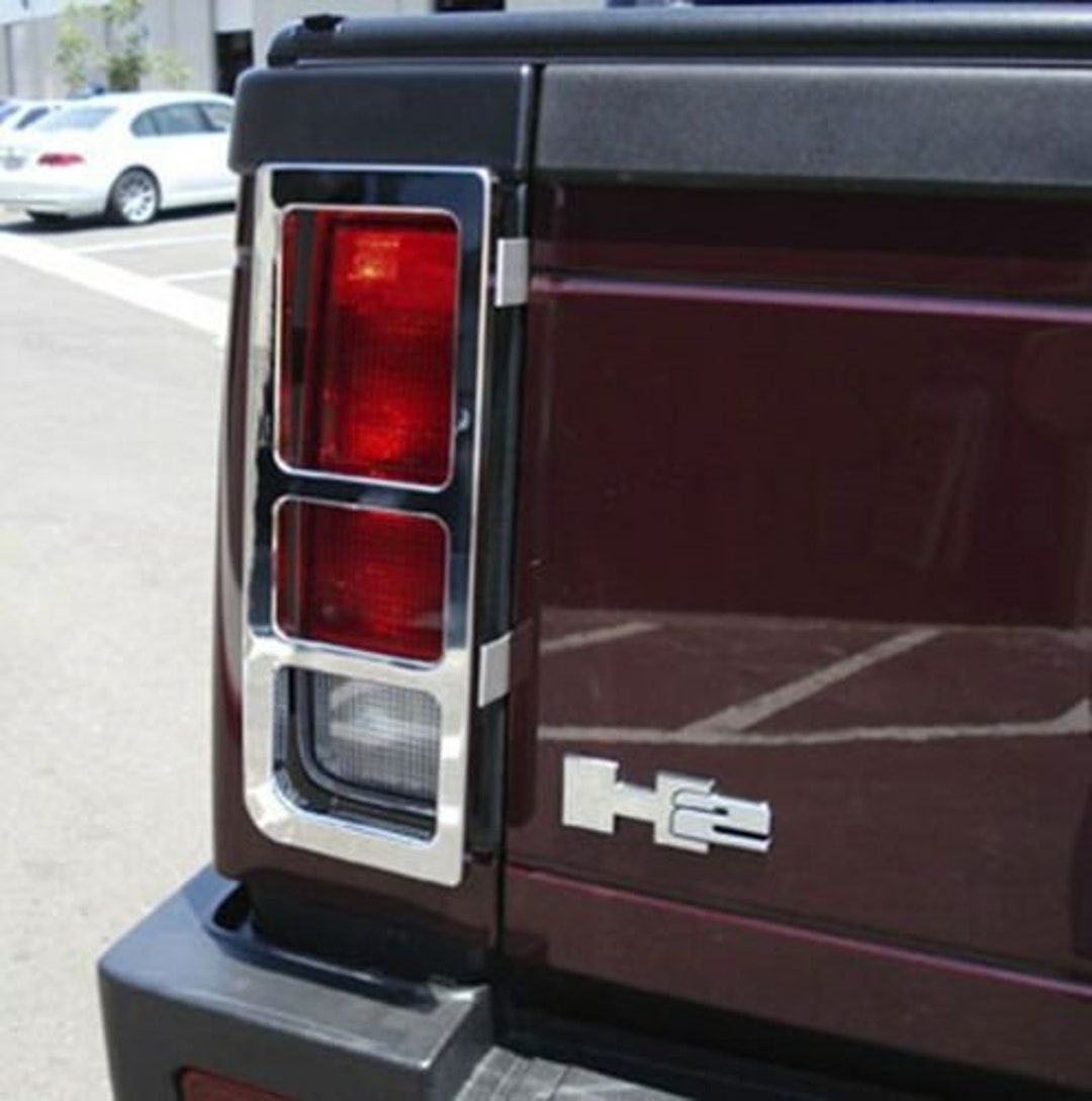 2005-2010 H2 Hummer SUT Billet Chrome Taillight Guards - Etsy