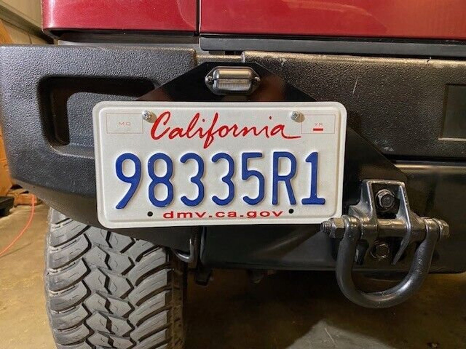 HPC Hummer H2 License Plate Relocation Bracket With LED Light - Etsy