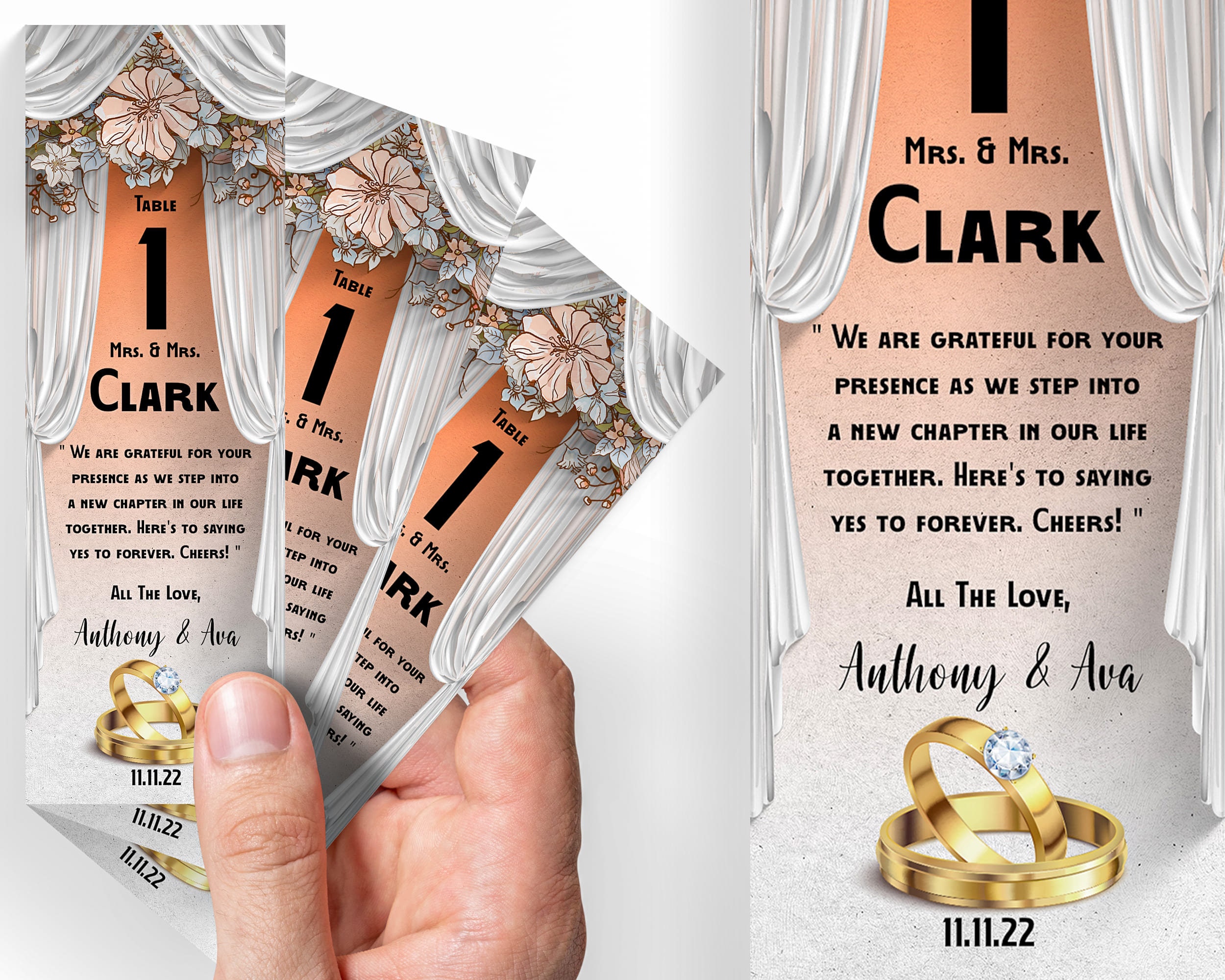 Photo Booth Frame Insert for Wedding or Party 2x6 Elegant Evening ...