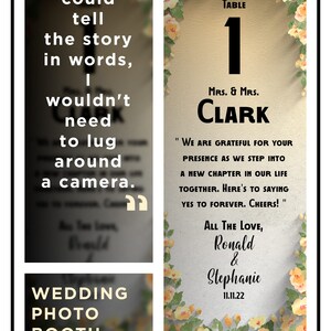 Photo Booth Frame Insert for Wedding or Party - Etsy