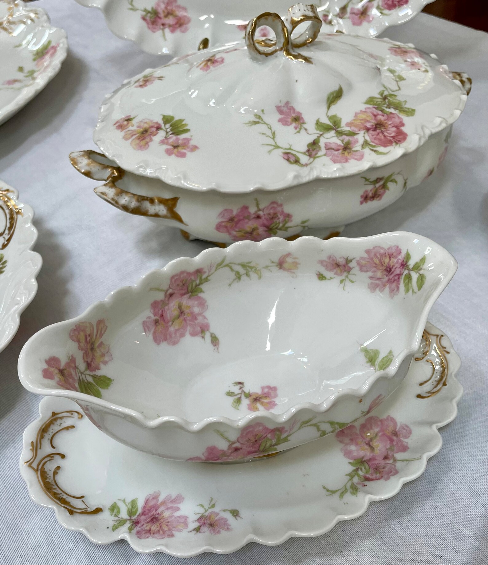 Antique Haviland and Co. Hand Painted Limoges, France Schleiger #59 ...